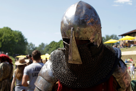 Man Dressed Medieval Knight Takes Part Editorial Stock Photo - Stock ...