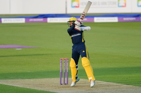Hashim Amla Hampshire Batting During Royal Editorial Stock Photo ...