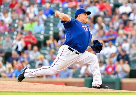 MLB Yankees vs Rangers, Arlington, USA - 07 Apr 2018 Stock Pictures ...