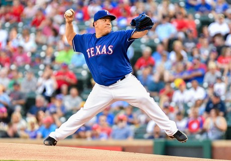 MLB Yankees vs Rangers, Arlington, USA - 07 Apr 2018 Stock Pictures ...