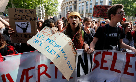 Members Students Union Hold Banners Shout Editorial Stock Photo - Stock ...