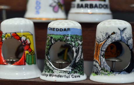 Thimbles On Display Exhibition Showcasing Thimble Editorial Stock Photo ...