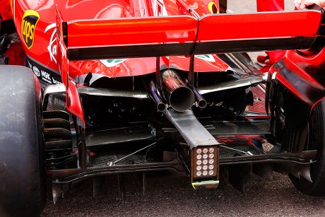 Scuderia Ferrari Sf71h Aerodynamic Detail Rear Editorial Stock Photo ...