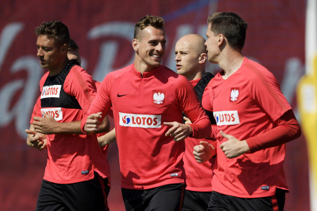 Polish National Soccer Team Players Thiago Editorial Stock Photo ...