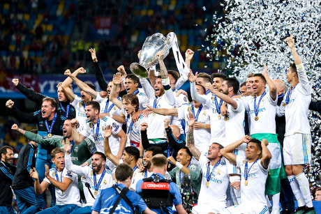 Real Madrid Lift Uefa Champions League Editorial Stock Photo - Stock ...