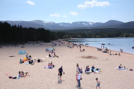 Beach Loch Morlich Near Aviemore Which Editorial Stock Photo - Stock ...