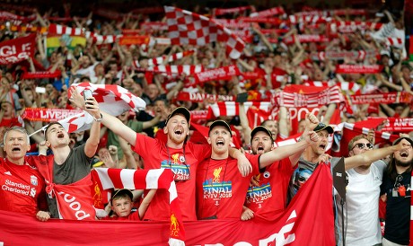 Liverpool Fans Cheer Their Team Before Editorial Stock Photo - Stock ...