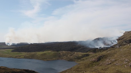 Hill Fire Diabeg Near Torridon Scottish Editorial Stock Photo - Stock ...
