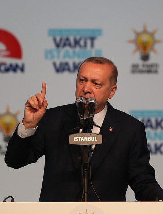 Justice and Development Party (AK Party) campaign in Istanbul, Turkey ...