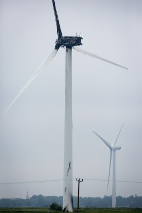 Wind Turbine fire, Doddington, UK - 30 May 2018 Stock Pictures ...