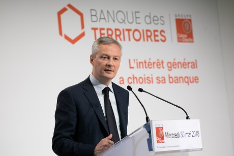 CDC Territory Bank launch, Paris, France - 30 May 2018 Stock Pictures ...