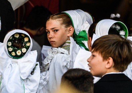 Catholic Sorbs Their Traditional Costumes Attend Editorial Stock Photo ...