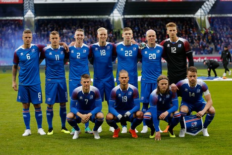 Icelandic Team Pose Before International Friendly Editorial Stock Photo ...