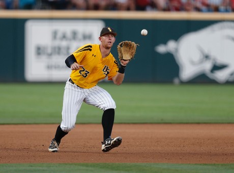 Razorback Second Baseman Carson Shaddy 20 Editorial Stock Photo - Stock ...