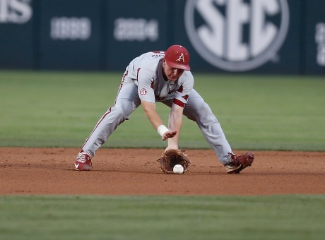 Razorback Second Baseman Carson Shaddy 20 Editorial Stock Photo - Stock ...
