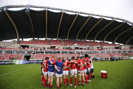 Welsh Team Huddle Together End Match Editorial Stock Photo - Stock ...
