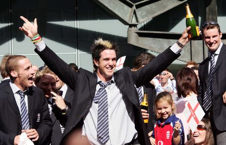 England Cricketer Kevin Pietersen Celebrates On Editorial Stock Photo ...