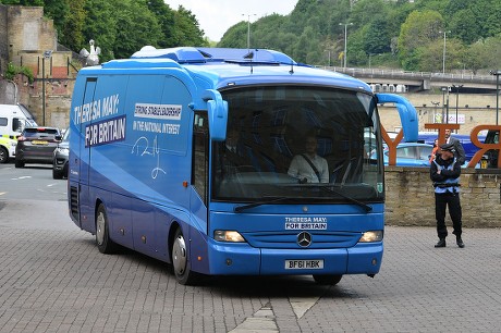 Tory Battle Bus Pm Theresa May Editorial Stock Photo - Stock Image ...