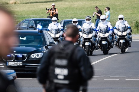Motorcade Carrying Israeli Prime Minister Benjamin Editorial Stock ...