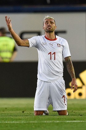 Valon Behrami Switzerland National Team Reacts Editorial Stock Photo ...