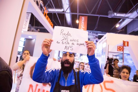 Protester Carrying Placard During Demonstration Editorial Stock Photo ...