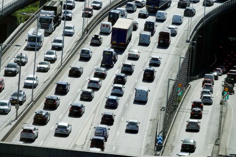 General Viewe Heavy Traffic On E20 Editorial Stock Photo - Stock Image ...