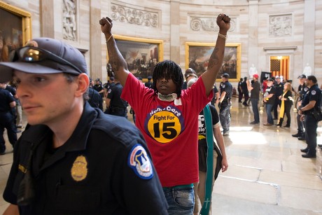 Activist C Being Detained Raises His Editorial Stock Photo - Stock ...
