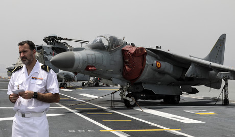 Spanish Naval Officer Stands Near Harrier Editorial Stock Photo - Stock ...