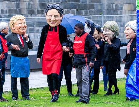 G7 Summit protest, Quebec City, Canada - 07 Jun 2018 Stock Pictures ...