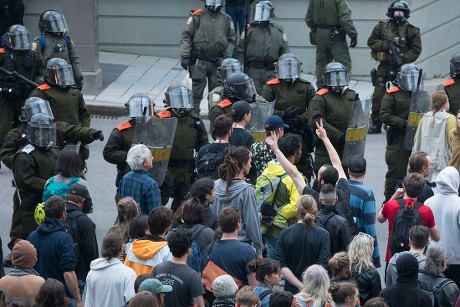 G7 Summit protest in Quebec City, Canada - 07 Jun 2018 Stock Pictures ...
