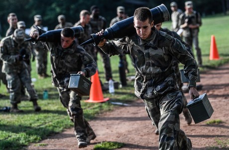 French Army Soldiers Carry Tank Shells Editorial Stock Photo - Stock ...