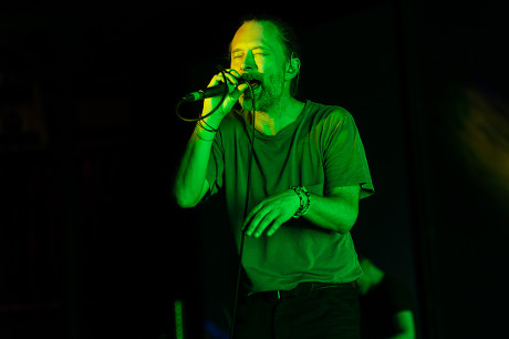 Thom Yorke Performing Solo His Performance Editorial Stock Photo ...