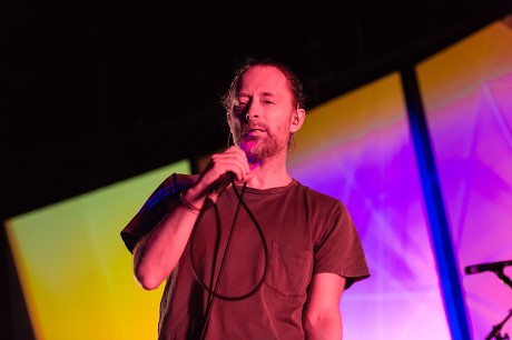 Thom Yorke Performing Solo His Performance Editorial Stock Photo ...
