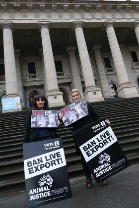 Protestors Gather On Steps Victorian State Editorial Stock Photo ...