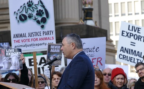 Protestors Gather On Steps Victorian State Editorial Stock Photo ...