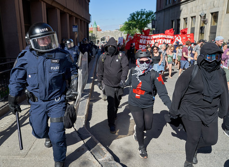 Protesters Confront Anti Riot Police During Editorial Stock Photo ...