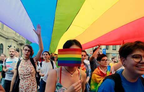 Members Romanias Lgbt Community Attend Gay Editorial Stock Photo ...