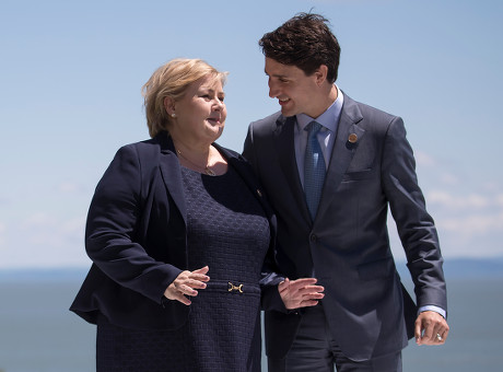 Justin Trudeau Erna Solberg Editorial Stock Photo - Stock Image ...