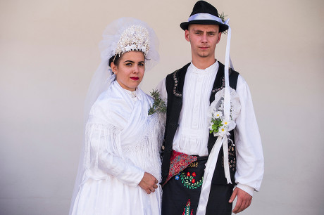 This Years Groom Bride Wearing Folk Editorial Stock Photo - Stock Image ...