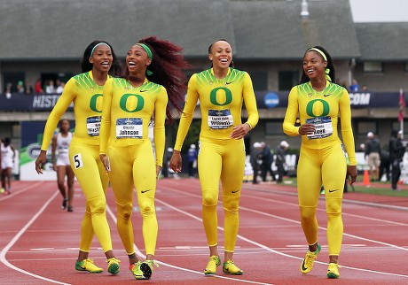 Oregons 4x100 Meter Relay Team After Editorial Stock Photo - Stock ...