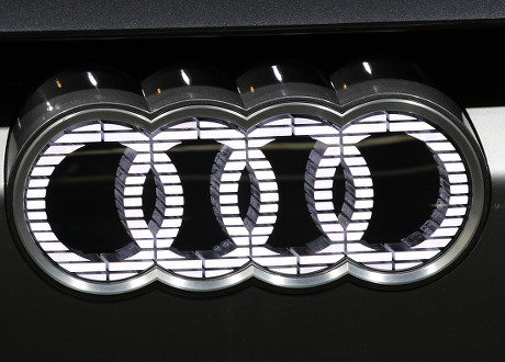 4rings Logo Audi Car Brand Seen Editorial Stock Photo - Stock Image ...