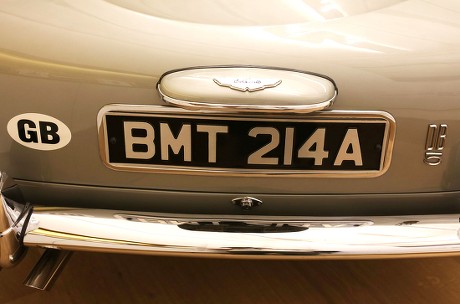 Rear Number Plate 1965 Aston Martin Editorial Stock Photo - Stock Image ...