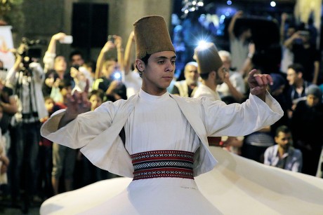 Syrian Dancers Perform Traditional Dervish Dance Editorial Stock Photo ...