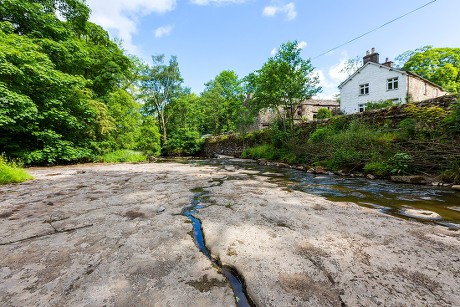 Stretch River Dee Running Very Low Editorial Stock Photo - Stock Image ...