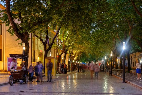 Murat Toptani Pedestrian Area Tirana Tirane Editorial Stock Photo ...