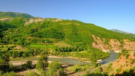 Shkumbini River Shkumbin Valley Near Librazhd Editorial Stock Photo ...