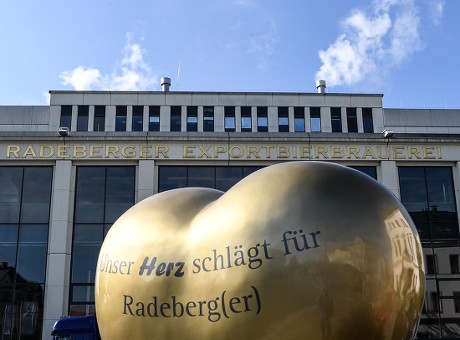 Logo Raderberger Beer Adornes Wall Radeberger Editorial Stock Photo ...