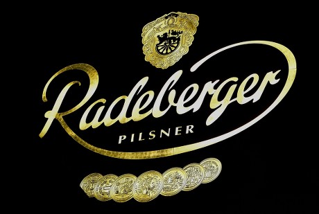 Logo Raderberger Beer Adornes Wall Radeberger Editorial Stock Photo ...