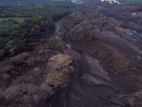 Aerial View Taken Drone Shows Lahar Editorial Stock Photo - Stock Image ...