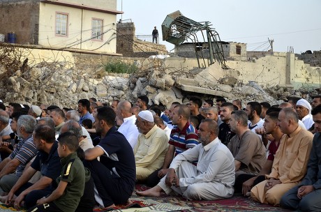 Iraqi Sunni Muslims Attend Eid Alfitr Editorial Stock Photo - Stock ...
